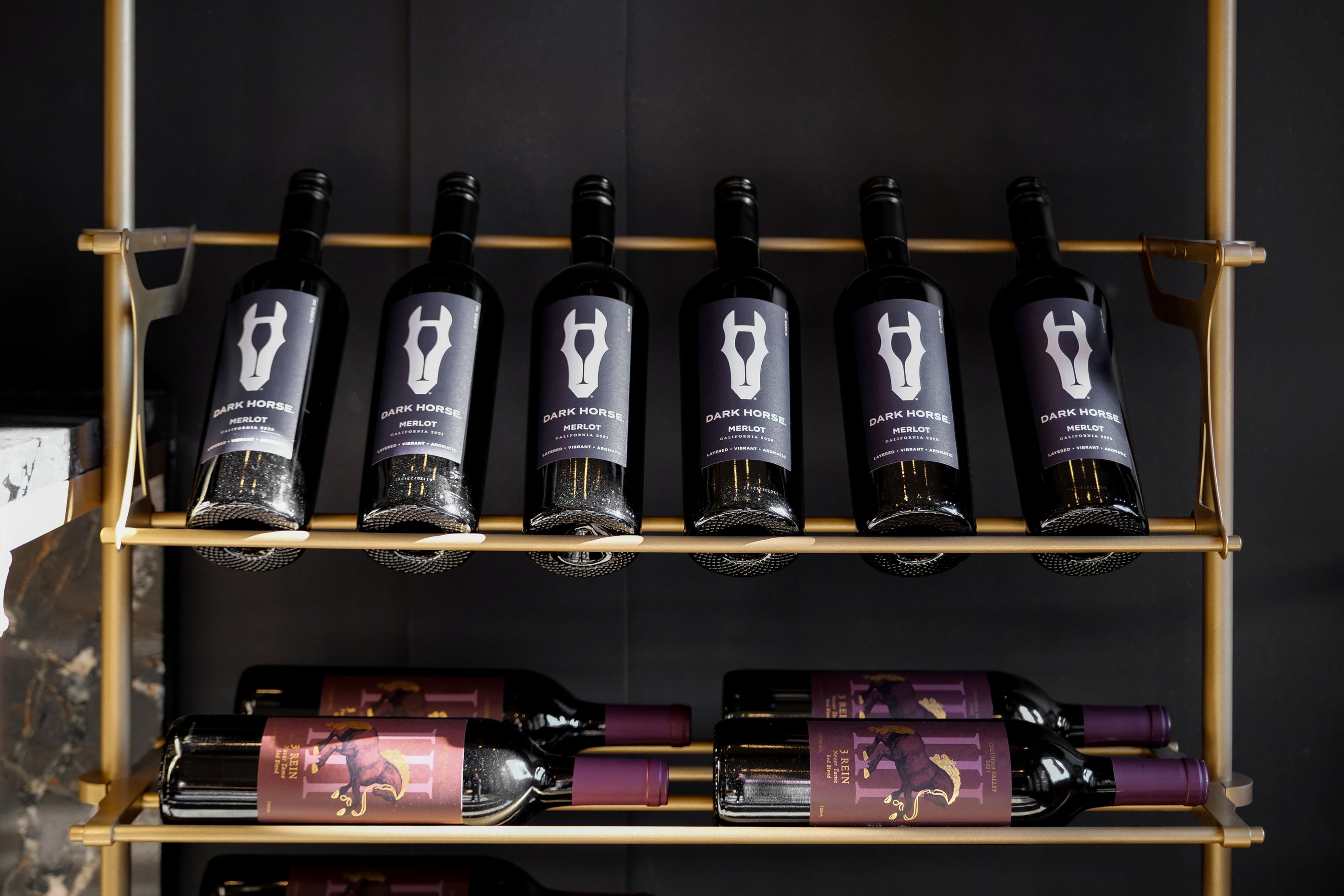 Angled Wine Display