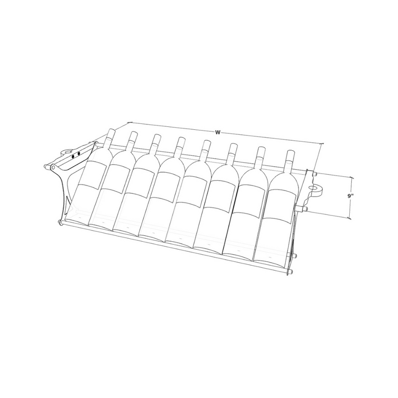 Angled Wine Display