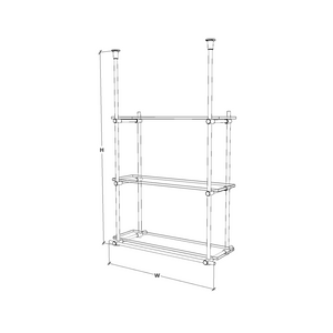 Bistro Wall to Ceiling Shelf