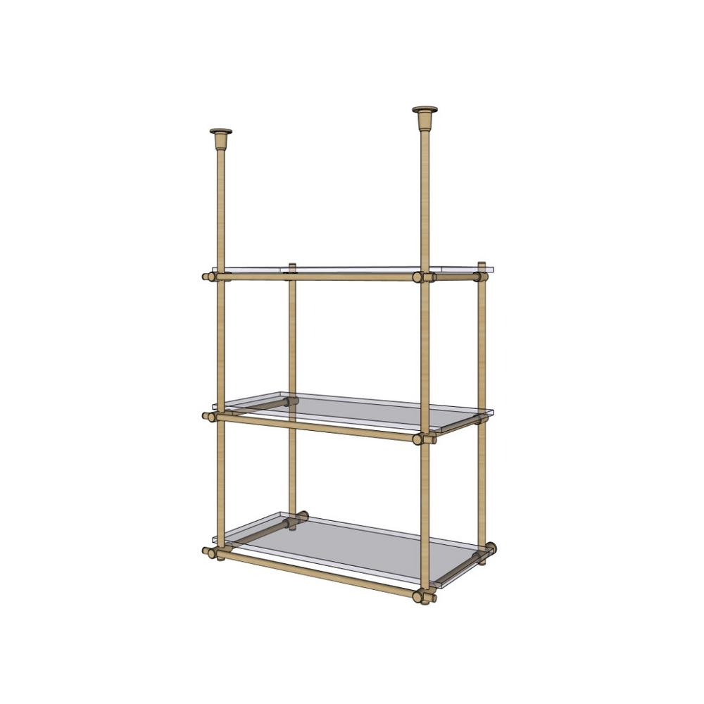 Bistro Wall to Ceiling Shelf