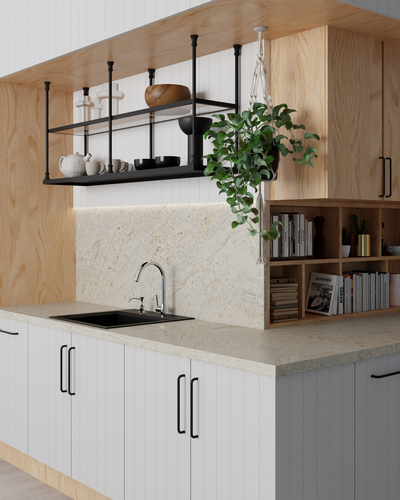 Double Ceiling Mount Shelf - Two Tier