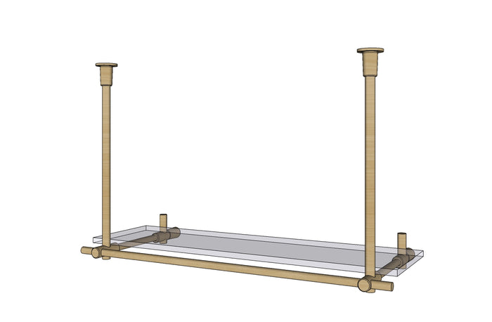 Bistro Wall to Ceiling Shelf