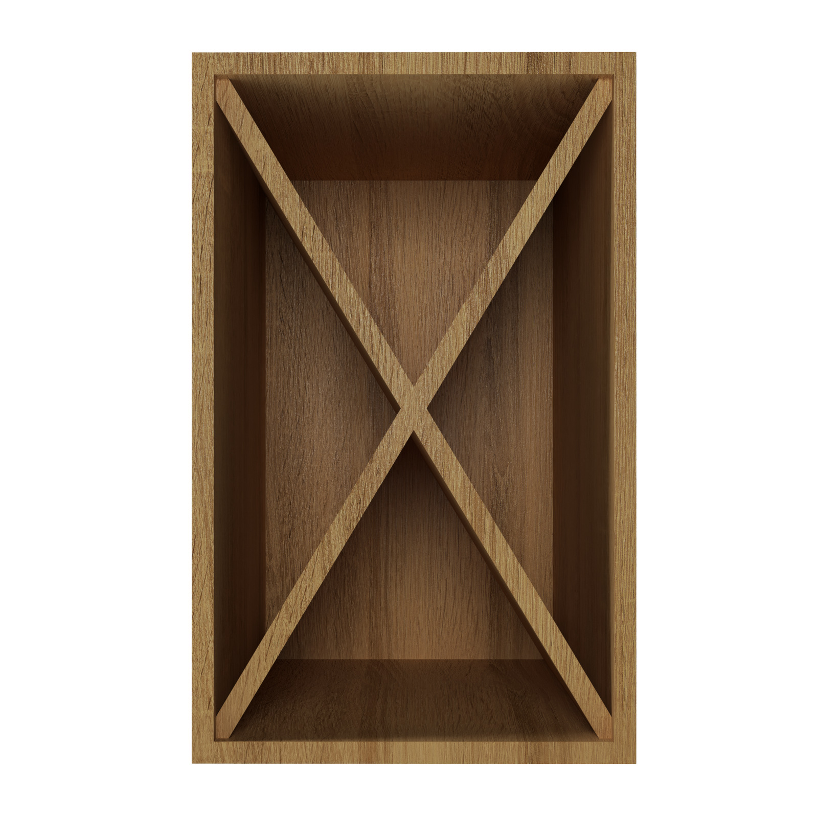 15" Deep Cabinet - Wood Door with Dividers