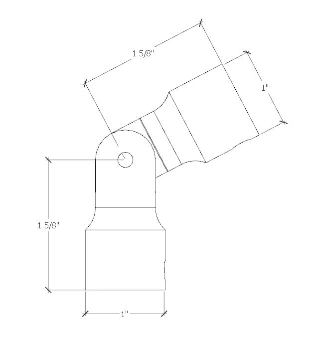 Adjustable Angle Joint – Fittings Metal Collection