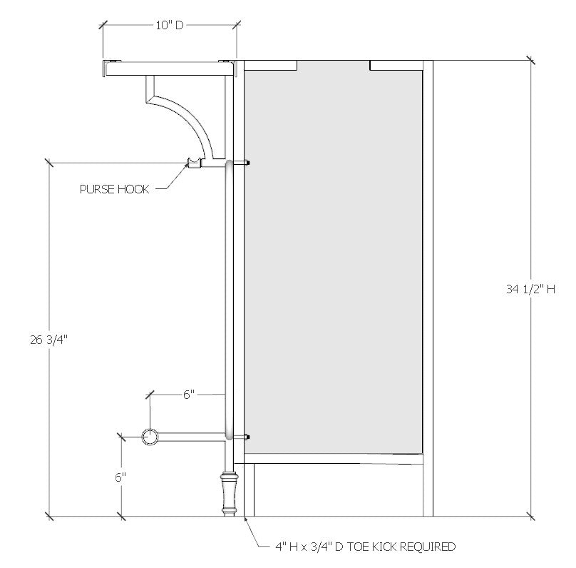 Bar Support System with Foot Rail – Fittings Metal Collection