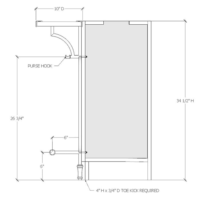 Bar Support System with Foot Rail