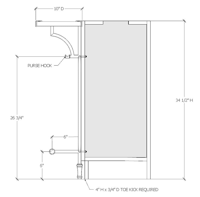 Bar Support System with Foot Rail