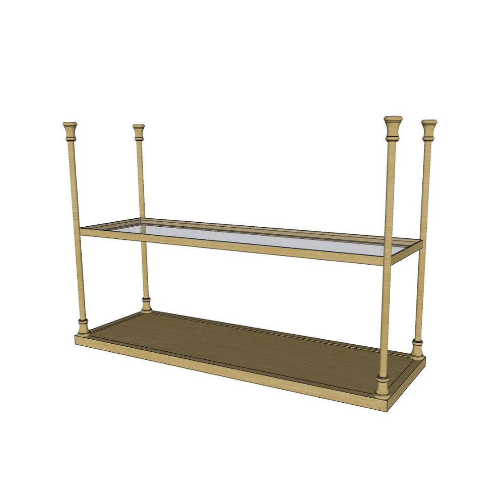 Ceiling Mount Shelf - Two Tier