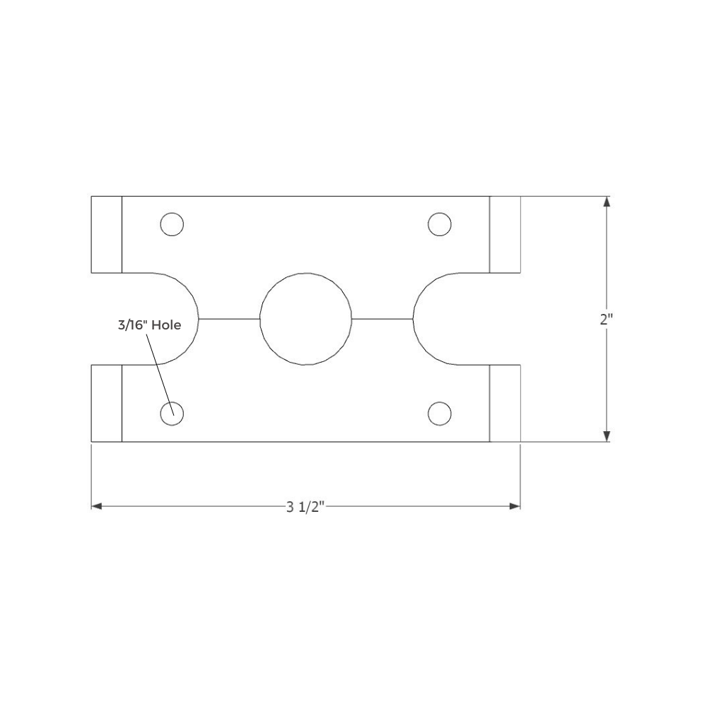 Mono Bracket Joining Plate – Fittings Metal Collection