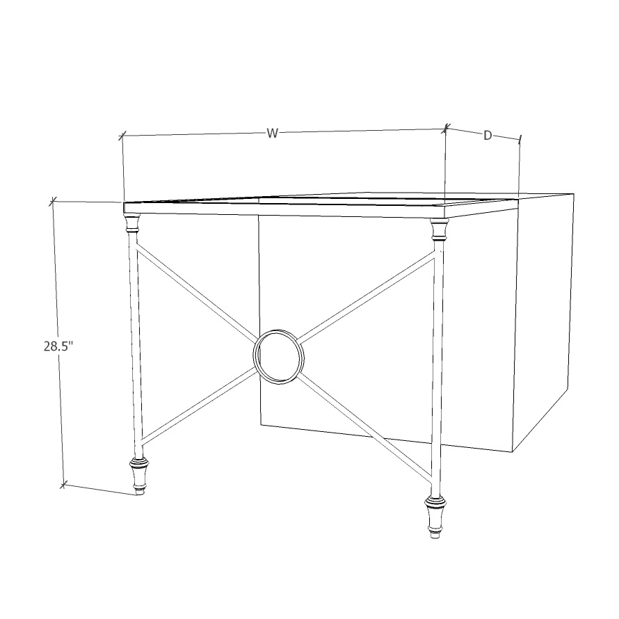 Cross Table Extension – Fittings Metal Collection