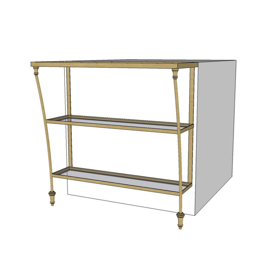 Tapered Island End Cap – Fittings Metal Collection