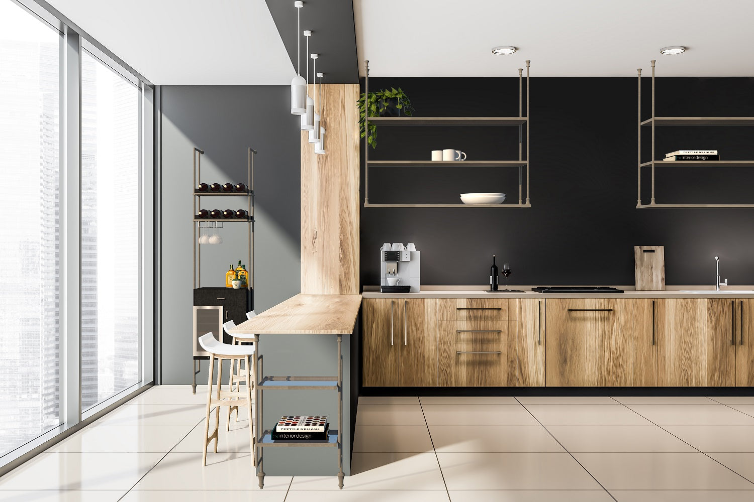 Ceiling Mount Shelf - Three Tier – Fittings Metal Collection